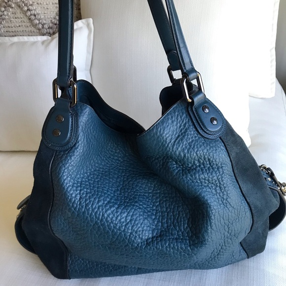 Coach | Bags | Coach Edie Leather Shoulder Bag 42 With Star Rivets And ...